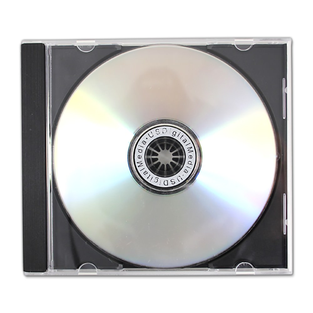 Standard CD Jewel Case Black Tray CDROM2GO