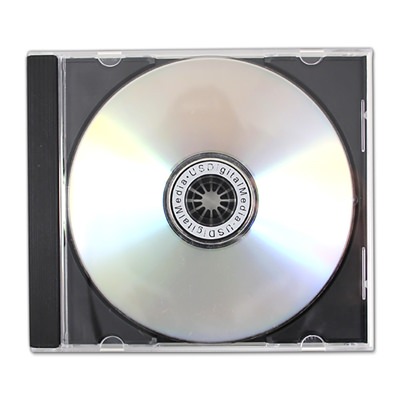 Standard CD Jewel Case Black Tray CDROM2GO